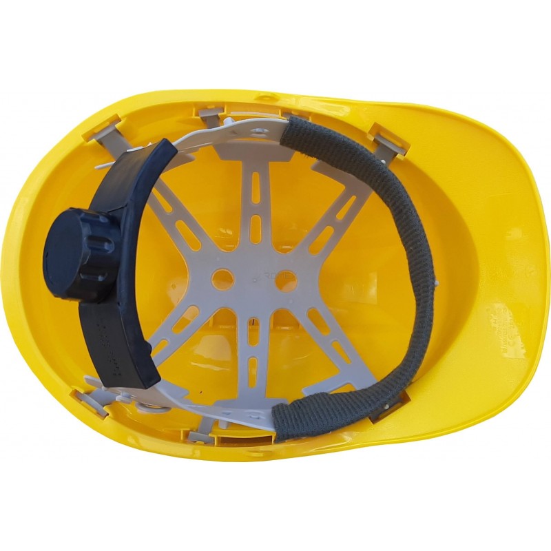 Hełm Kask BHP Budowlany Roboczy Ochronny Żółty | Romex BHP